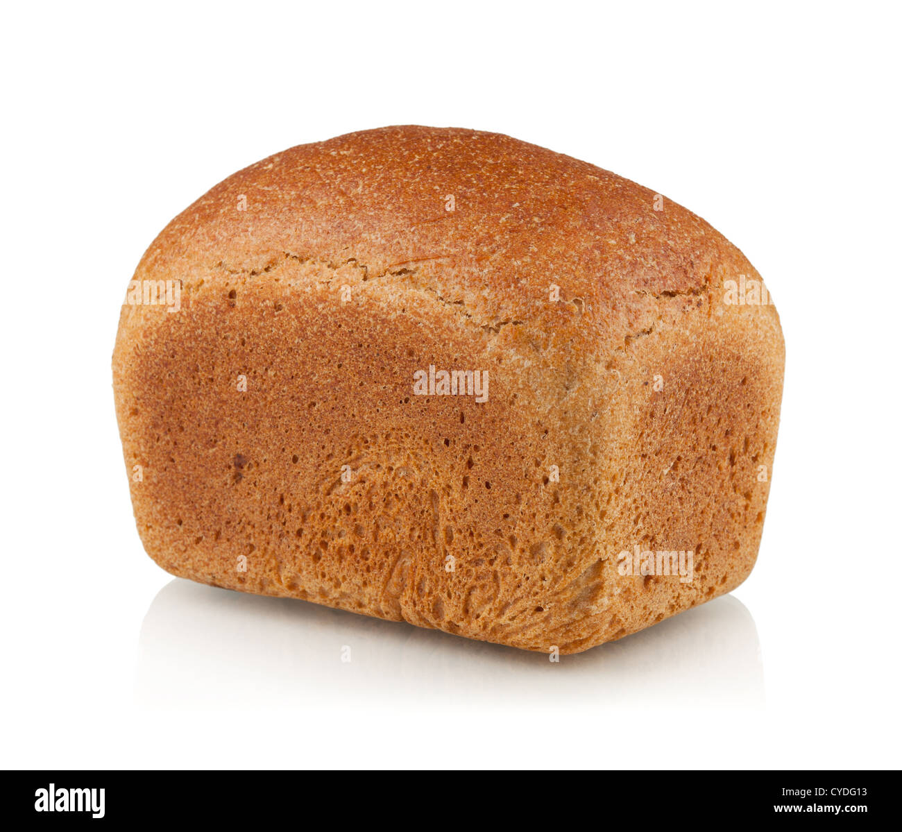 Brown bread. Isolated on white background Stock Photo - Alamy