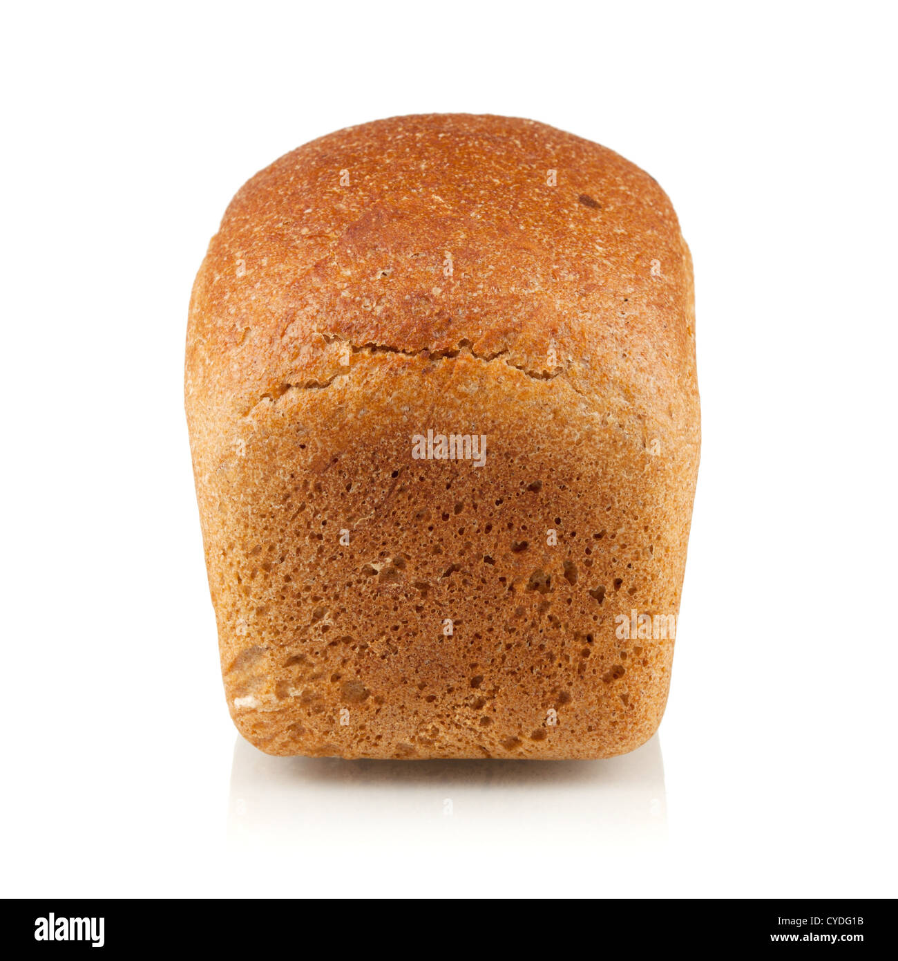 Brown bread. Isolated on white background Stock Photo - Alamy