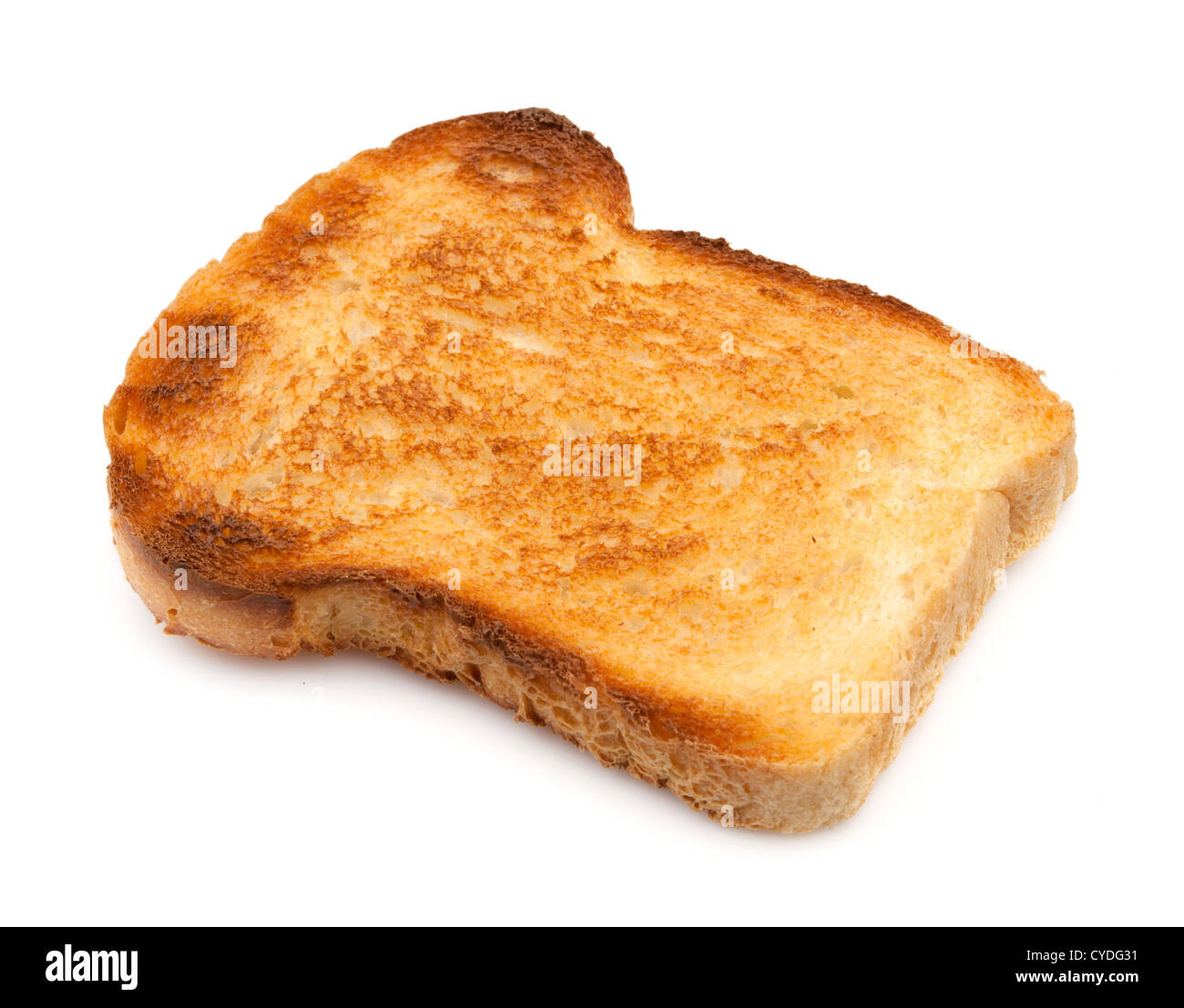 White bread toast. Isolated on white background Stock Photo - Alamy