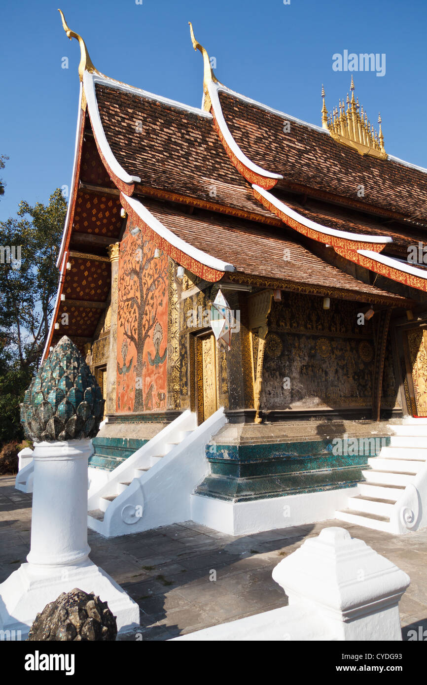 Part of the Buddhist Temple Vat Xieng Thong in Luang Prabang, Laos ...