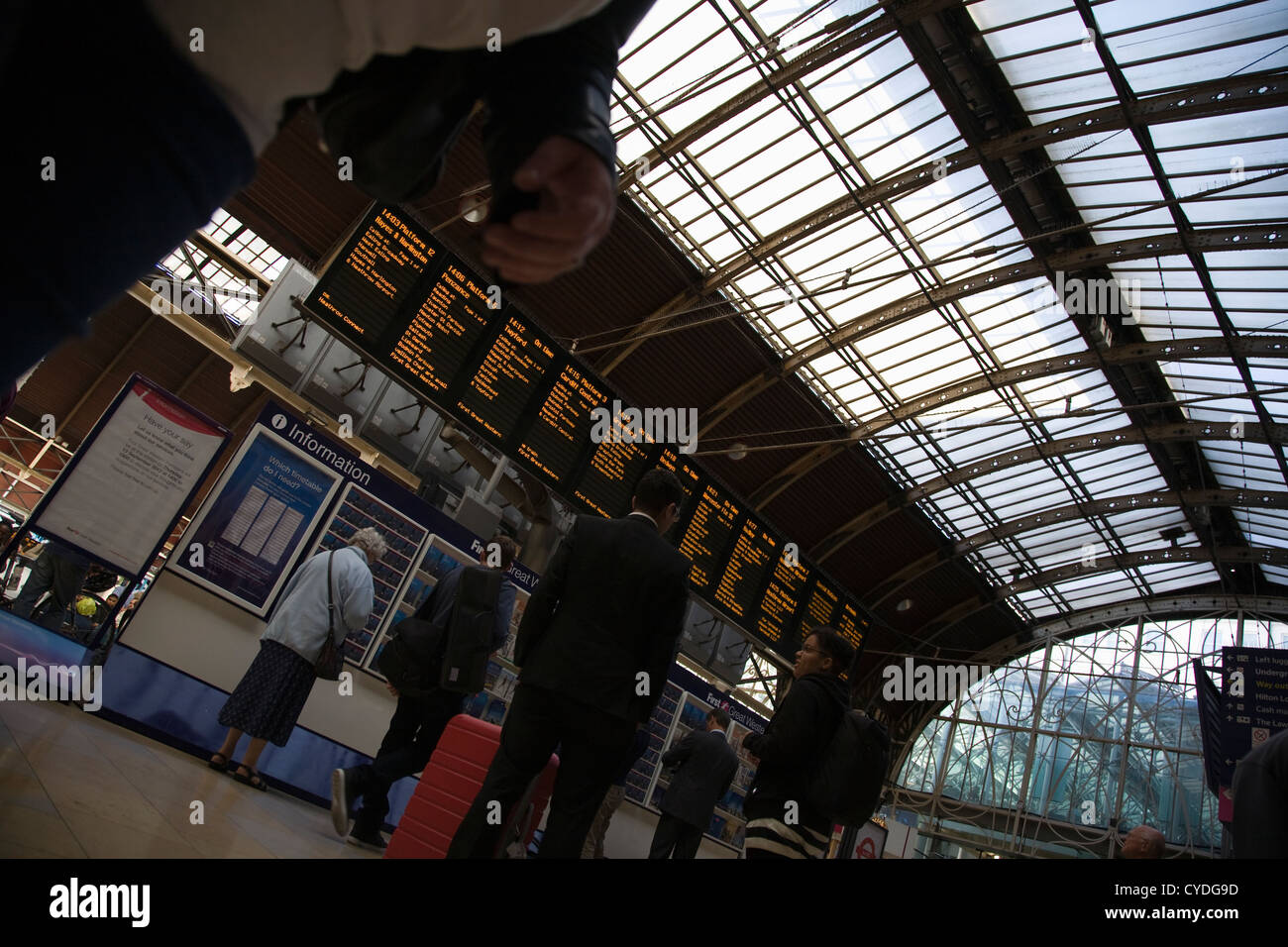 Rail information board rail departure board hi-res stock photography ...