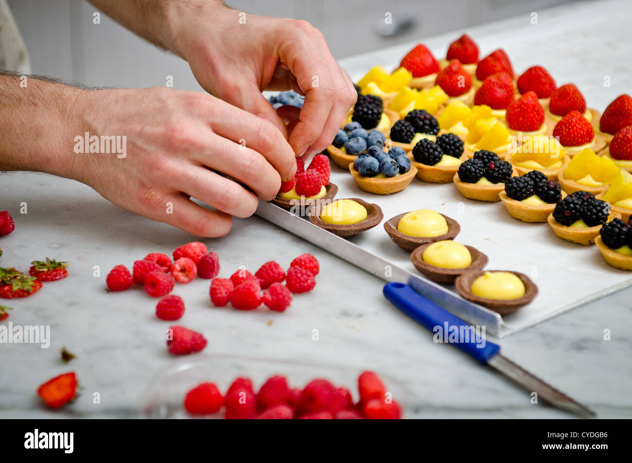 A fruit pastry creation Stock Photo - Alamy