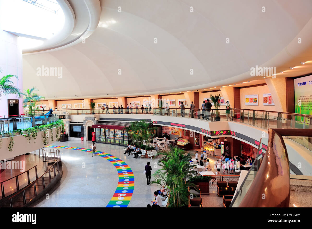 Oriental Pearl Tower interior Stock Photo - Alamy