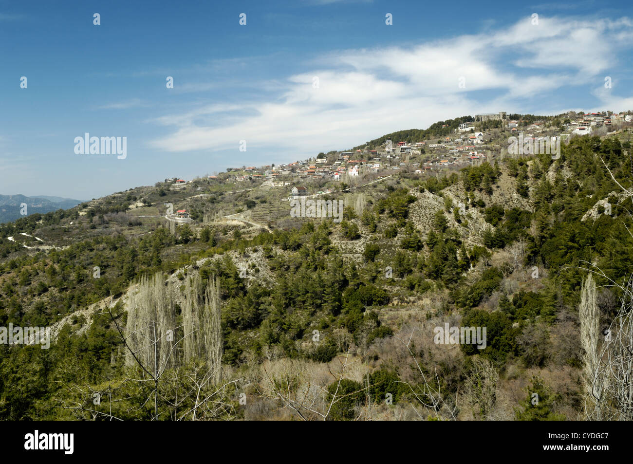 View of Prodromos Stock Photo - Alamy