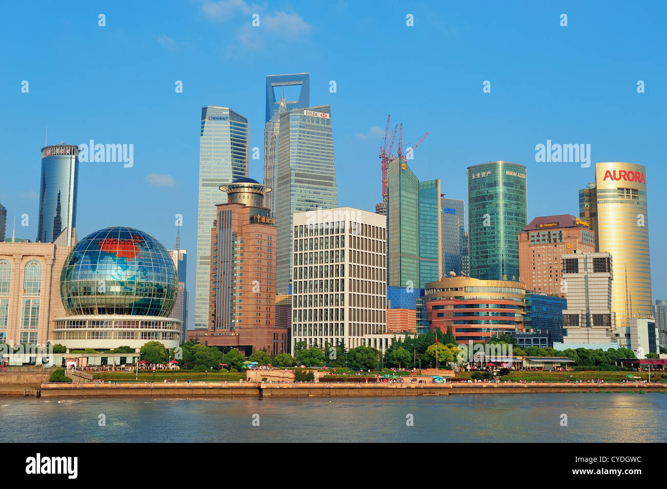 Urban architectures with city skyline Stock Photo - Alamy
