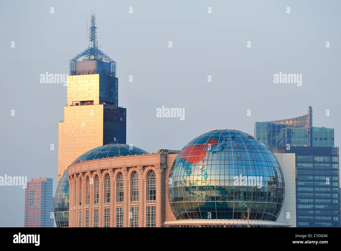 Shanghai urban architecture closeup Stock Photo - Alamy