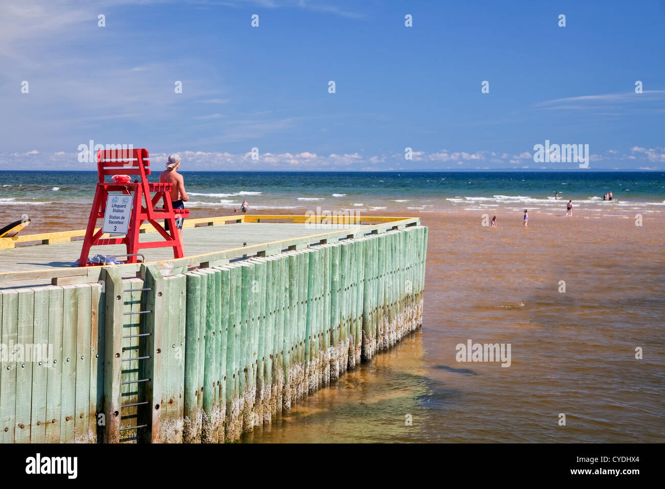 The lifeguard chair at basin head hi-res stock photography and images ...