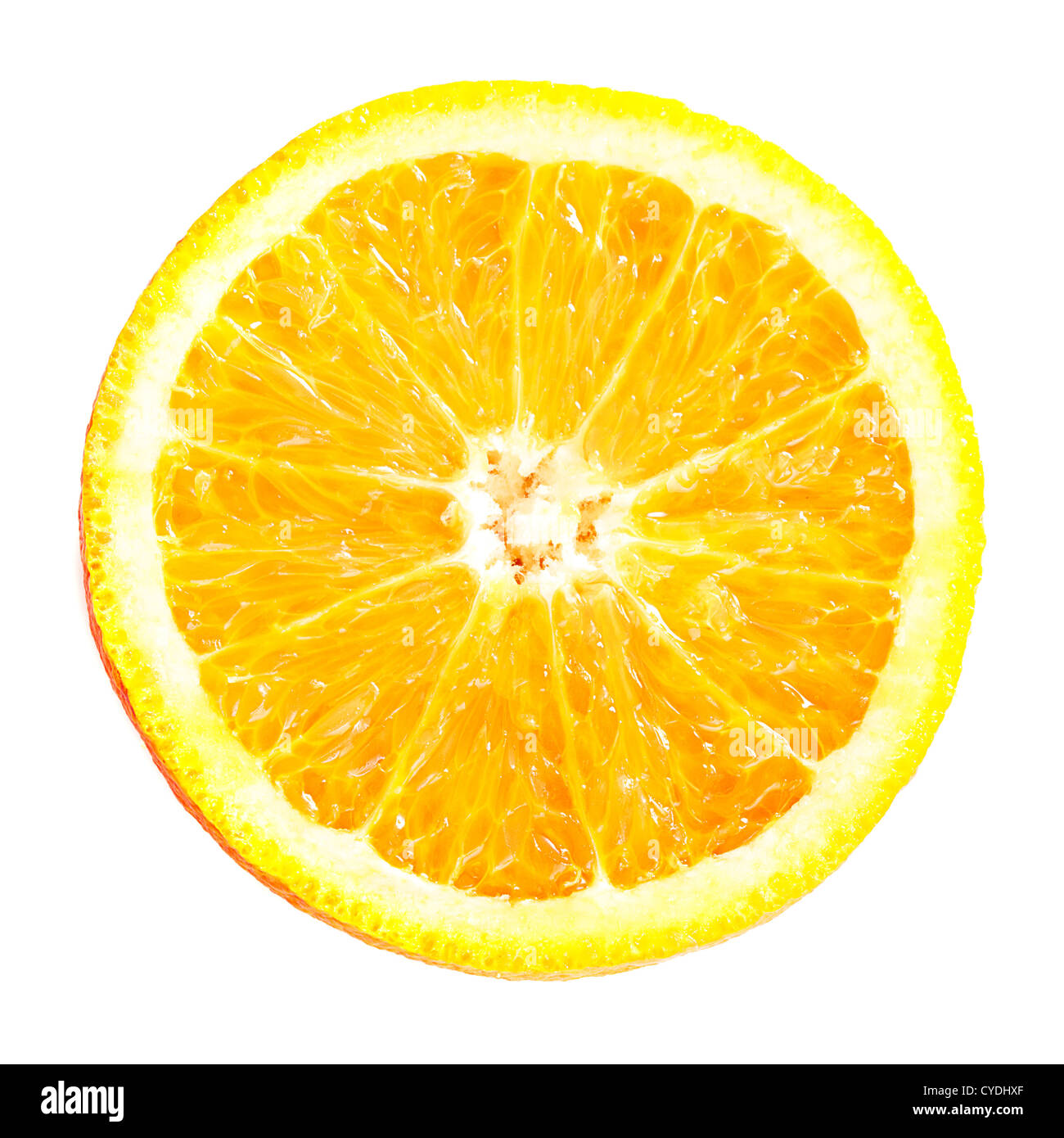 orange's parts isolated on white, prepared for juice Stock Photo - Alamy