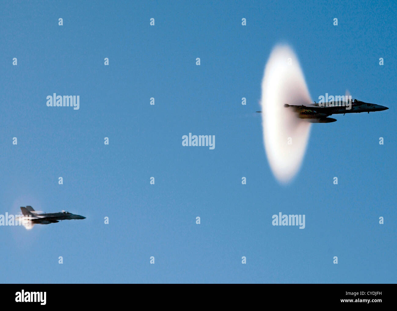 A US Fighter Jet flown by Marine Fighter Attack Squadron 314 breaks the ...