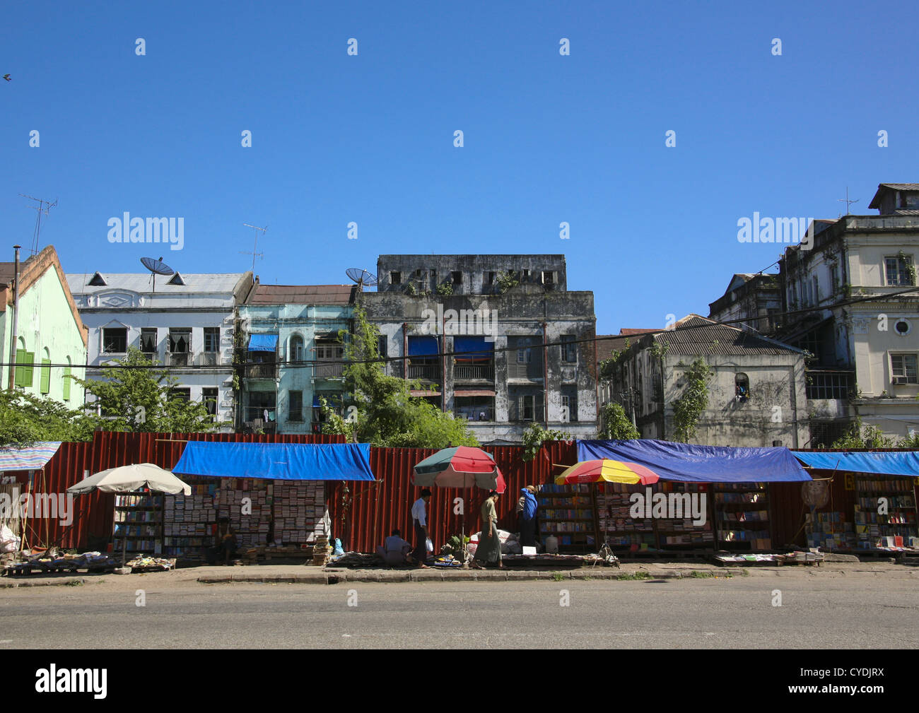Old Colonial Dictrict, Rangoon, Myanmar Stock Photo - Alamy
