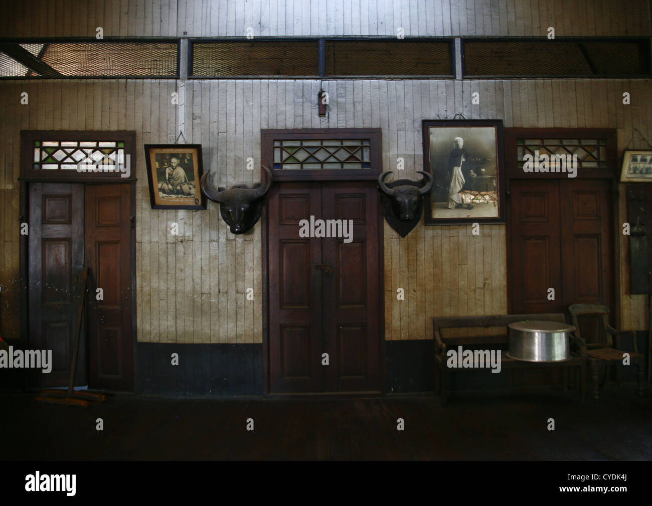 Inside An Old House In Rangoon, Myanmar Stock Photo - Alamy