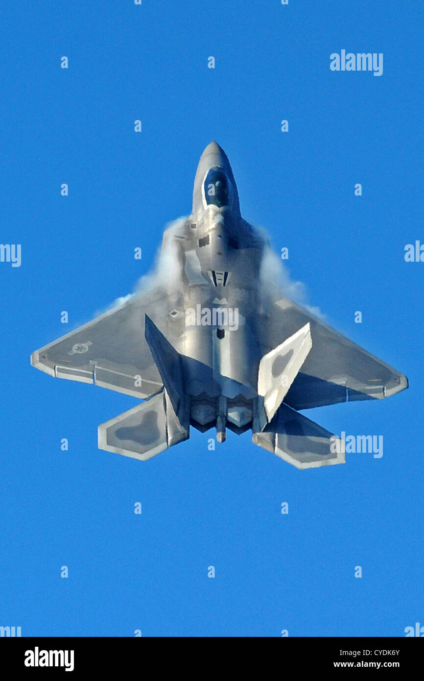 US Air Force pilot member of the F-22A Raptor Demonstration Team pilot ...