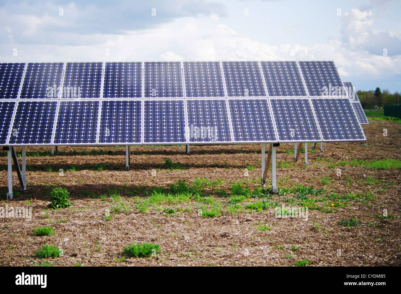 solar collector energy plant outside against sky Stock Photo - Alamy