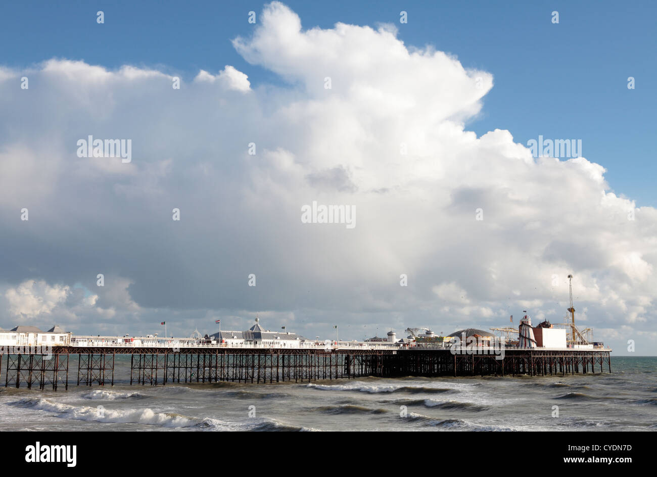 Brighton pier storm hi-res stock photography and images - Alamy