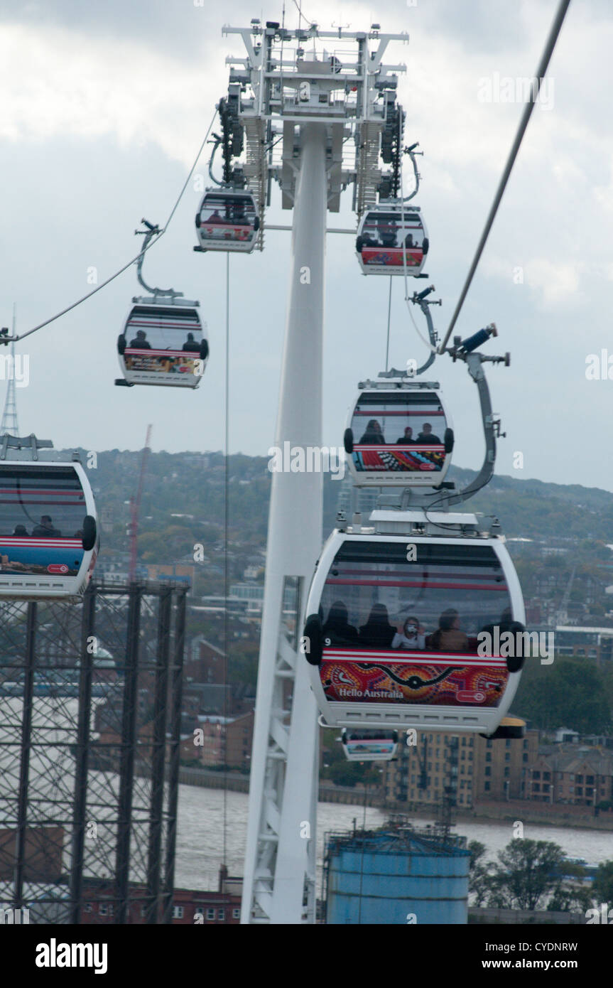 London Cable Cars Stock Photo - Alamy
