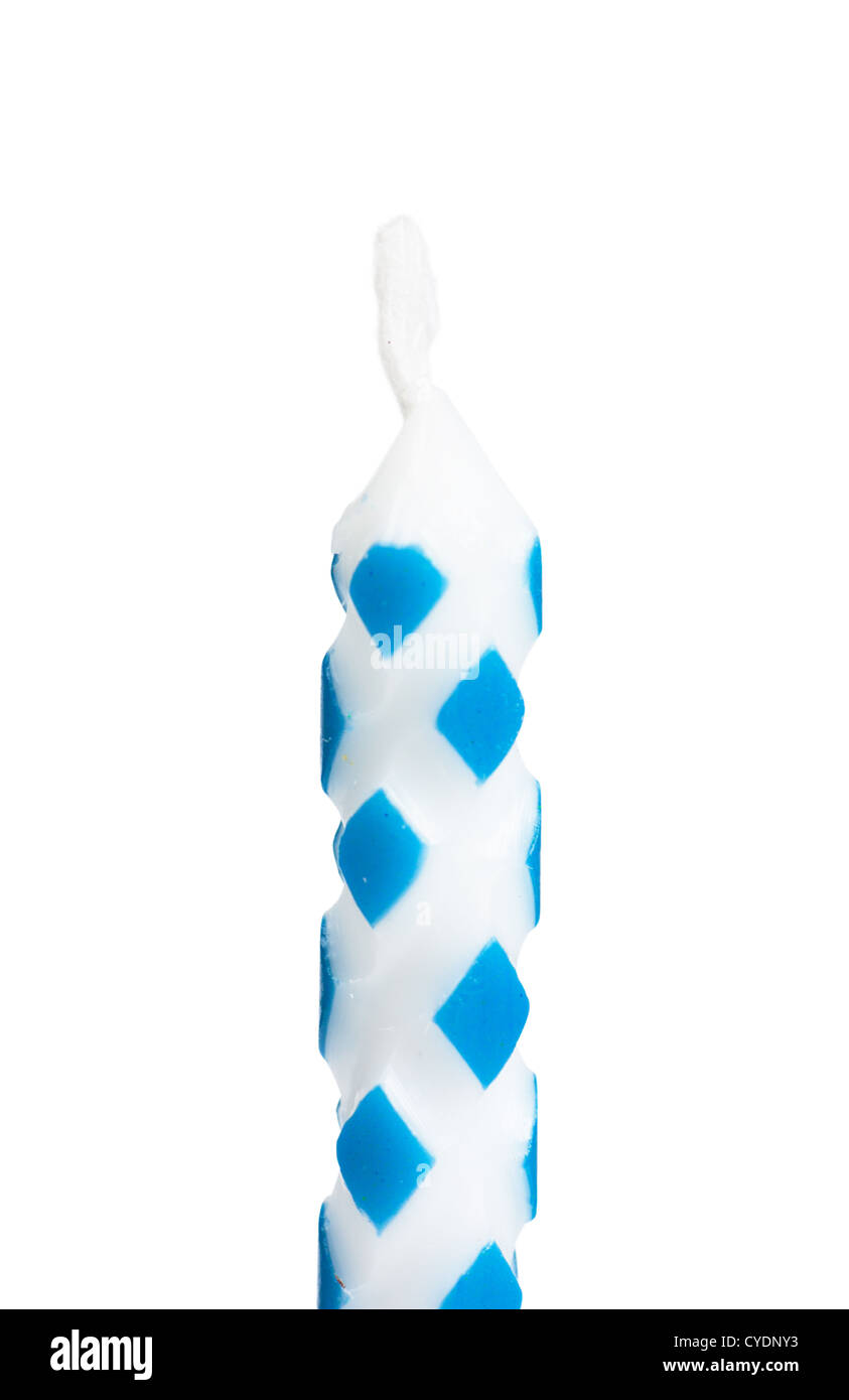 Single Blue Birthday Candle