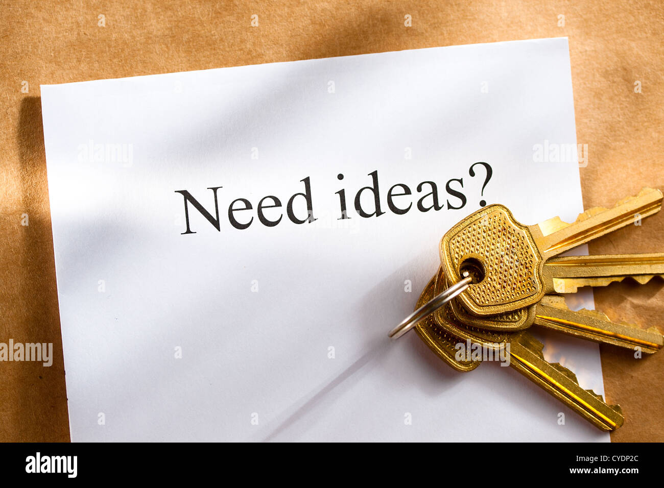 Idea conception with keys Stock Photo - Alamy