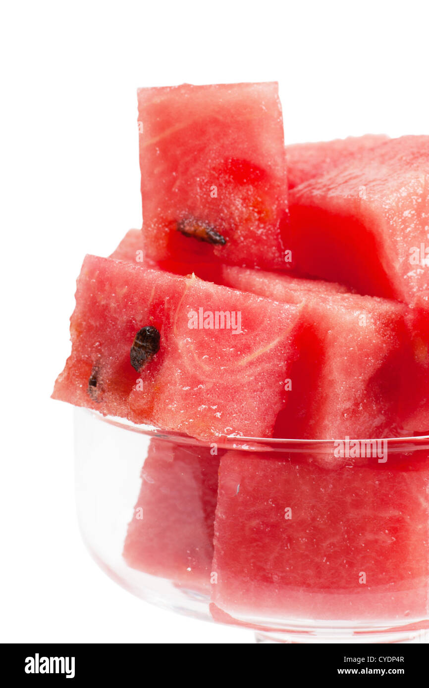 Watermelon cubes isolated hi-res stock photography and images - Alamy