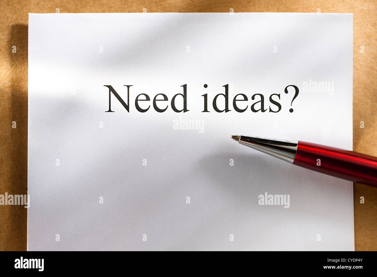 Idea conception with pen Stock Photo - Alamy