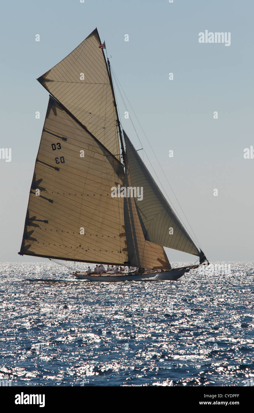 Tuiga (D3) during the Regates Royales in Cannes, France Stock Photo - Alamy