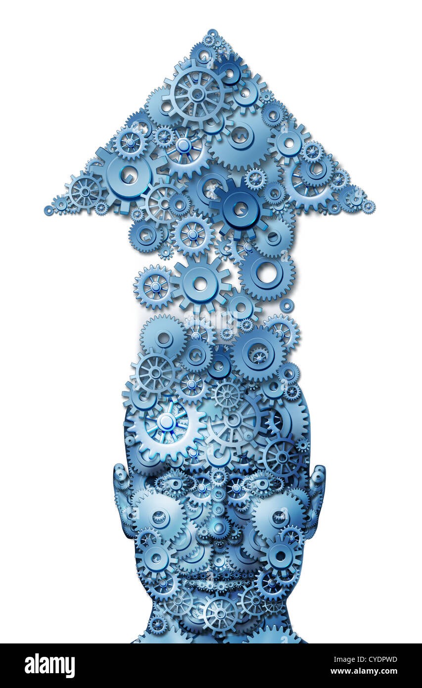 Power of ideas and education and corporate growth with a front facing ...