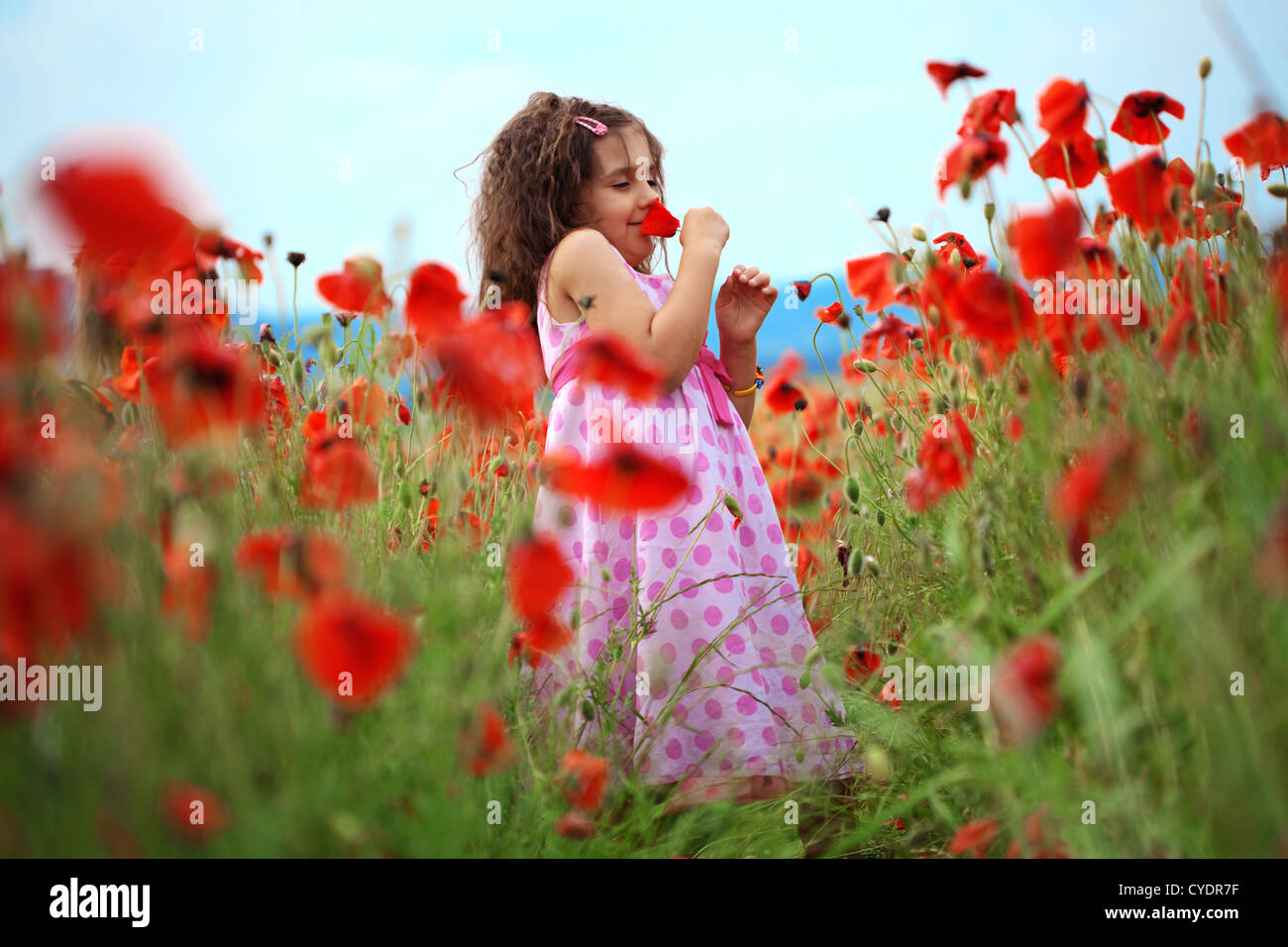 Joy in nature scene girl hi-res stock photography and images - Alamy
