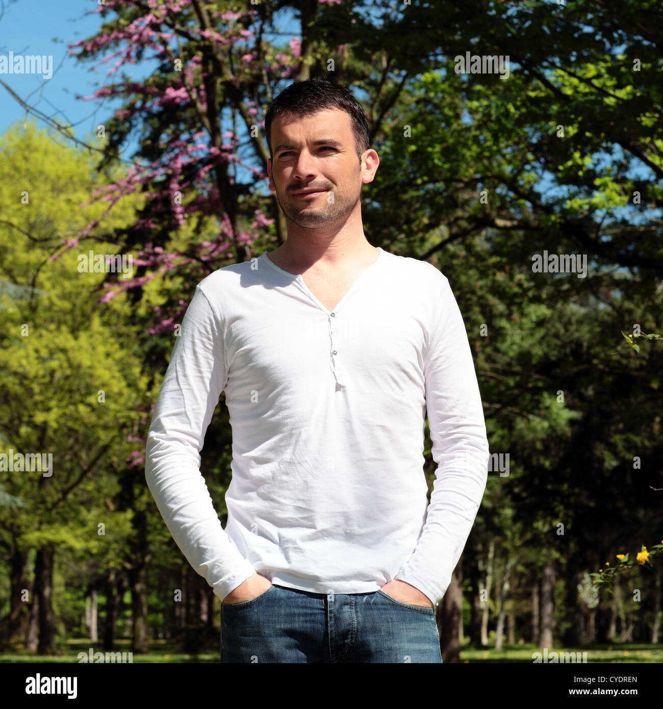 portrait of a handsome happy young man Stock Photo - Alamy