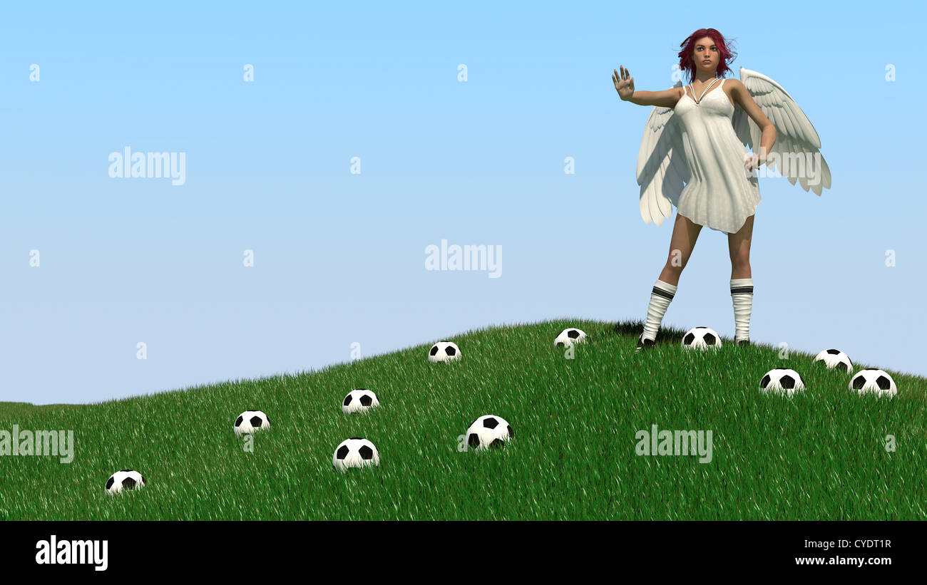 Female football goal keeper save ball hi-res stock photography and ...