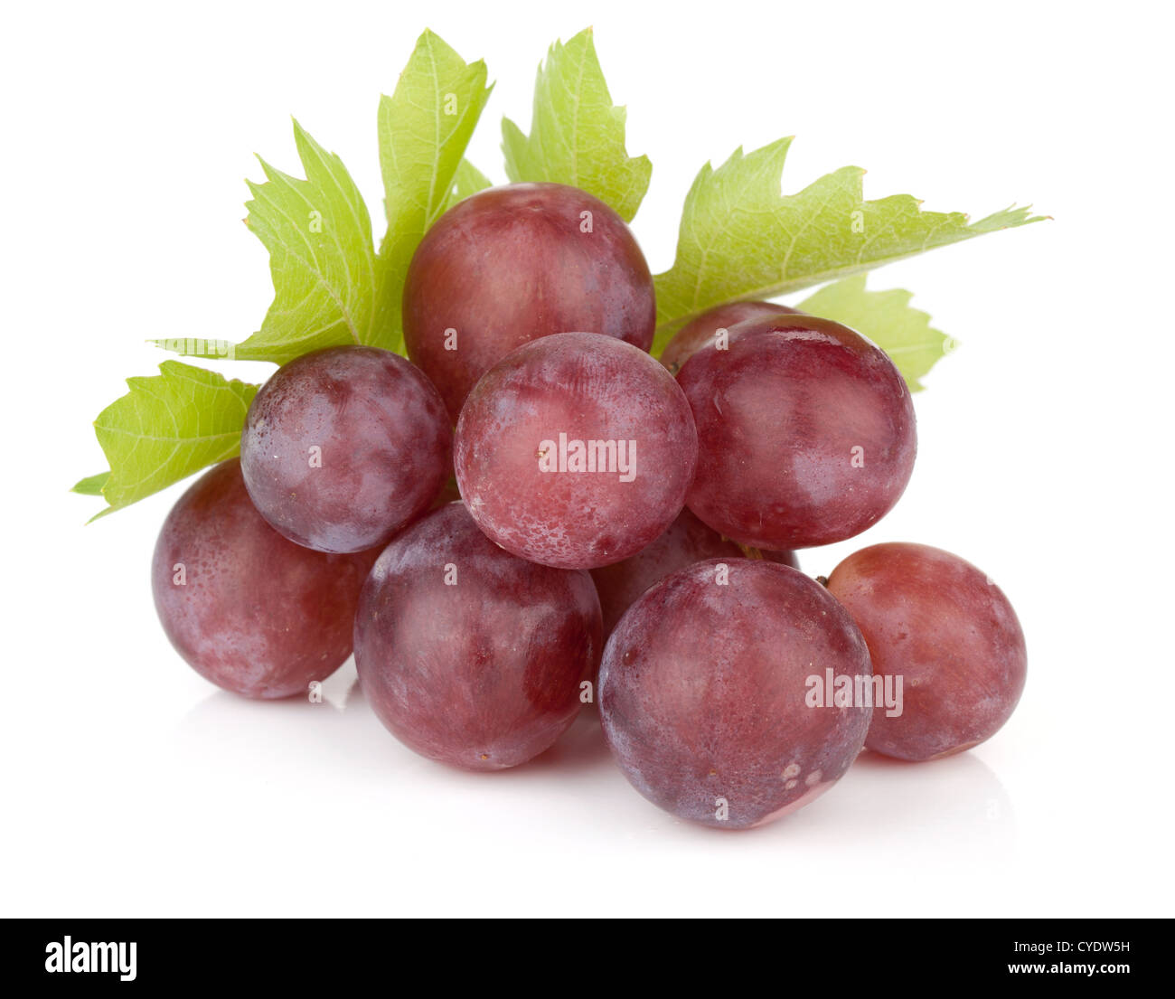 Fresh ripe red grapes. Isolated on white background Stock Photo - Alamy
