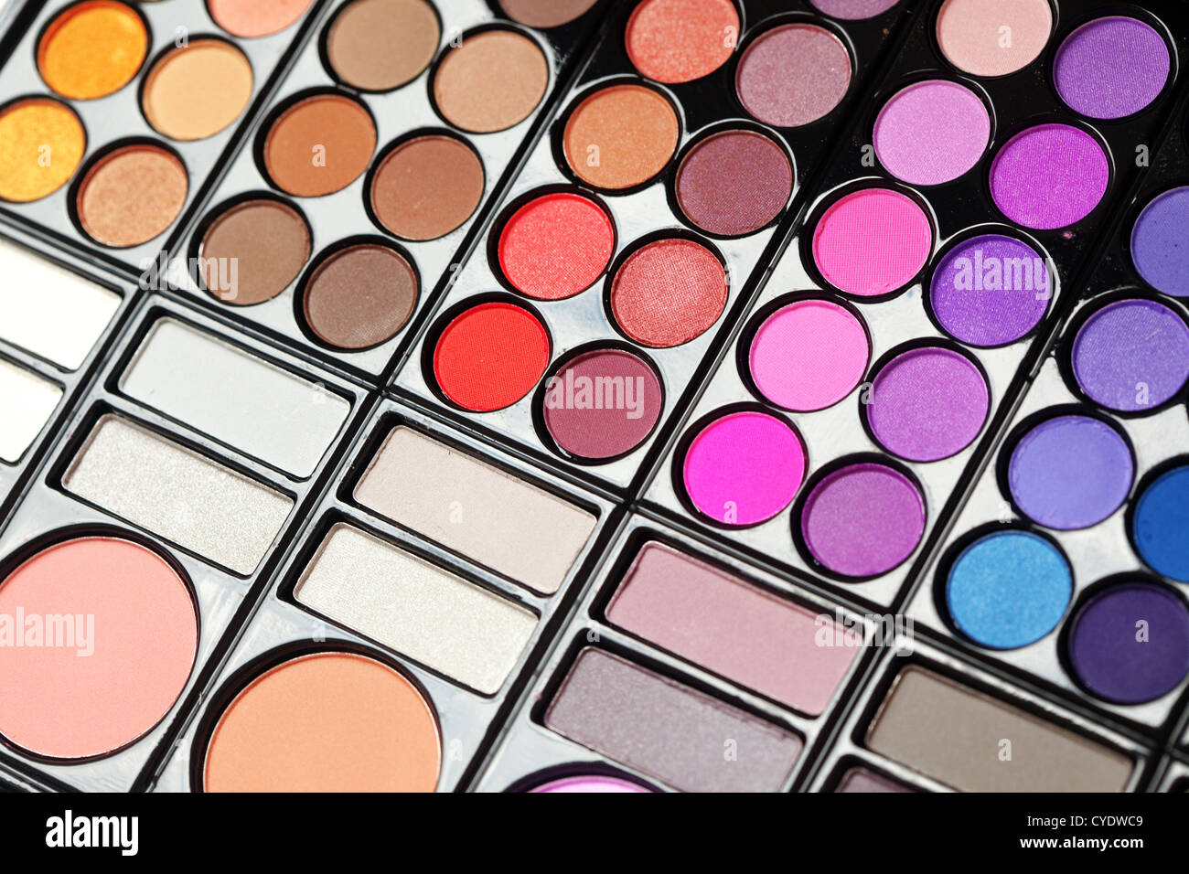 Set of professional colorful eyeshadows Stock Photo - Alamy