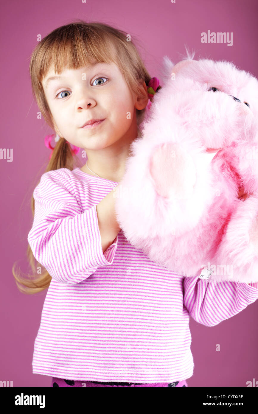 Lovely kid girl studio series Stock Photo - Alamy