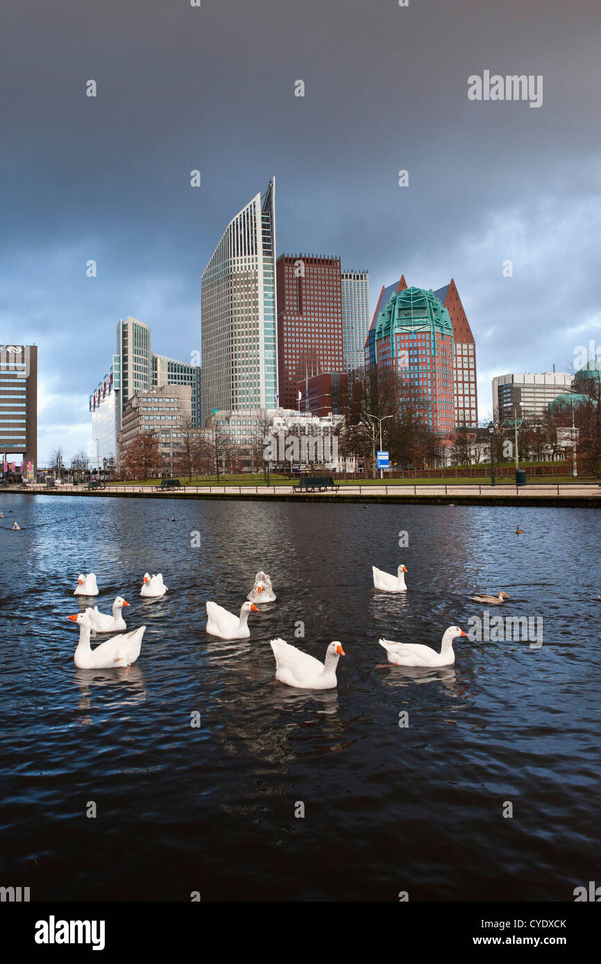 The Netherlands, Den Haag, The Hague, View of modern architecture ...