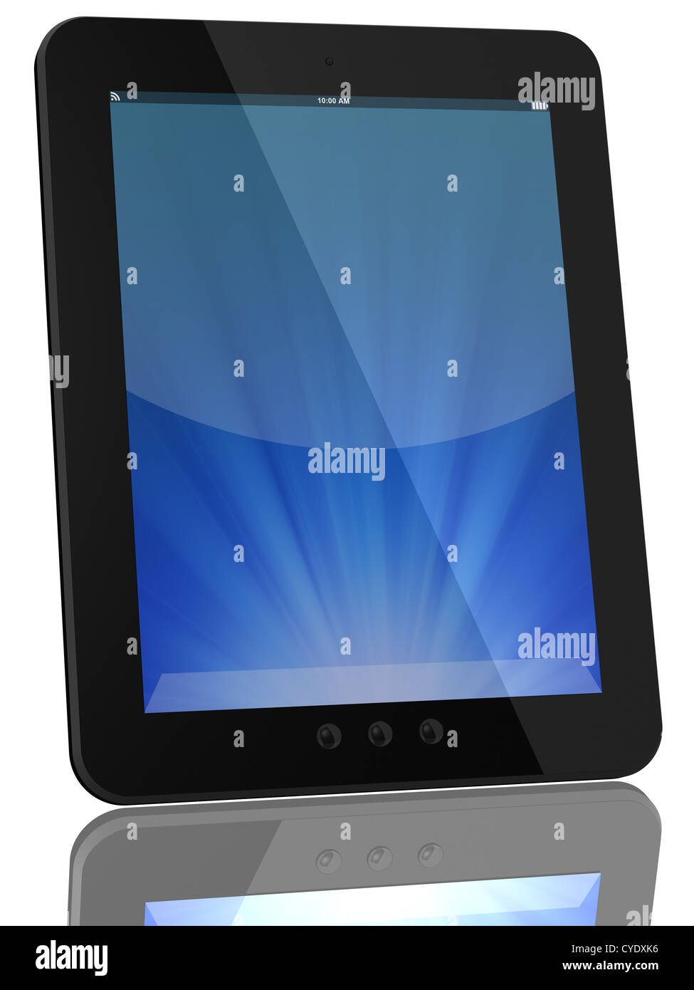 Teblet computer 3D model isolated on white Stock Photo - Alamy