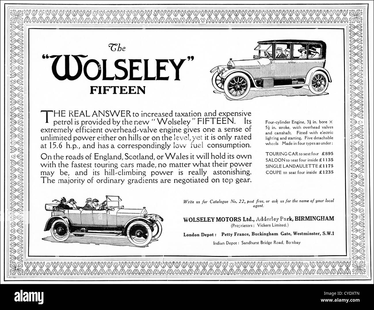 1920s car advertisement hi-res stock photography and images - Alamy