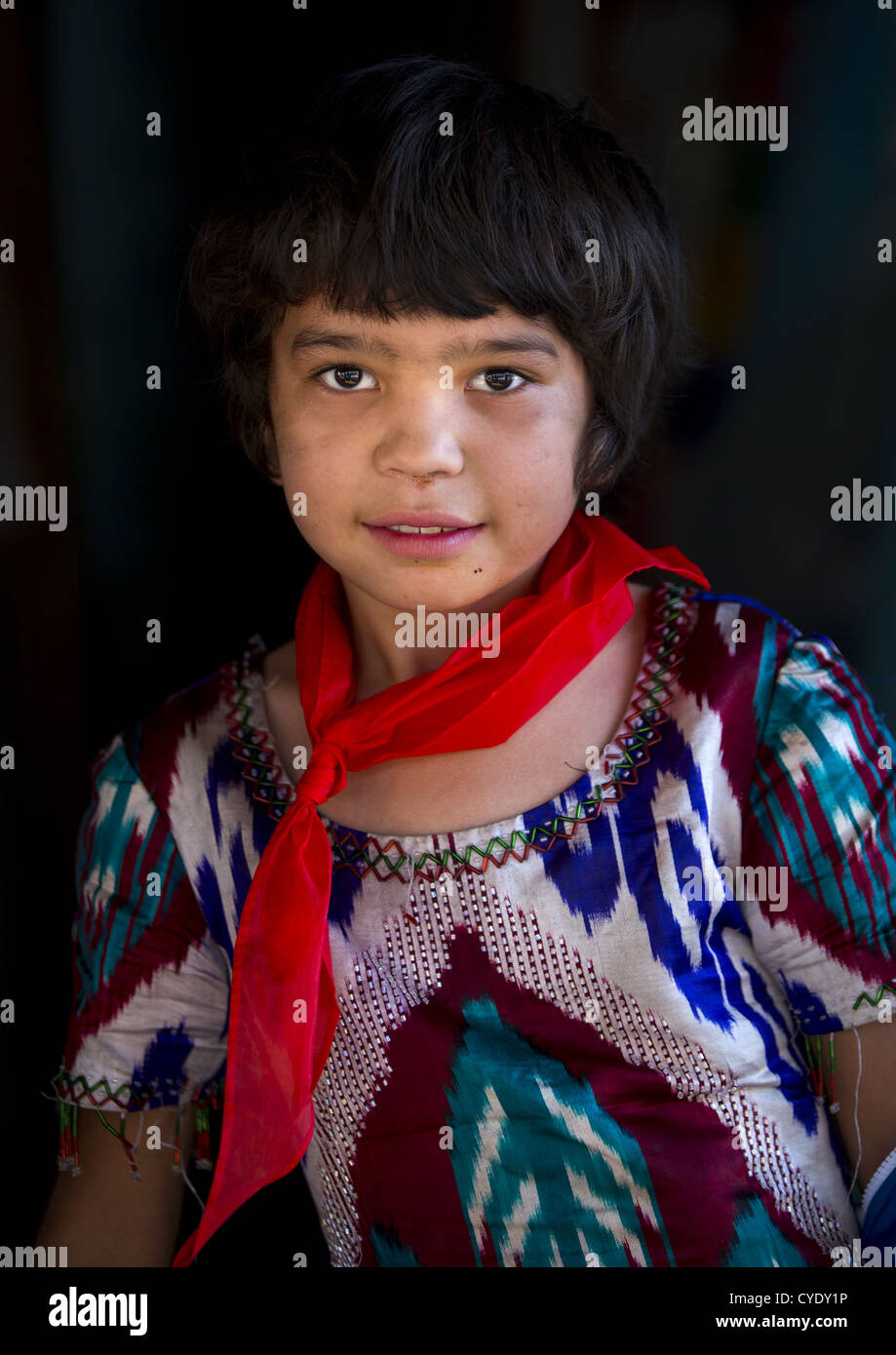 Uyghur Pioneer Girl, Yarkandxinjiang Uyghur Autonomous Region, China ...