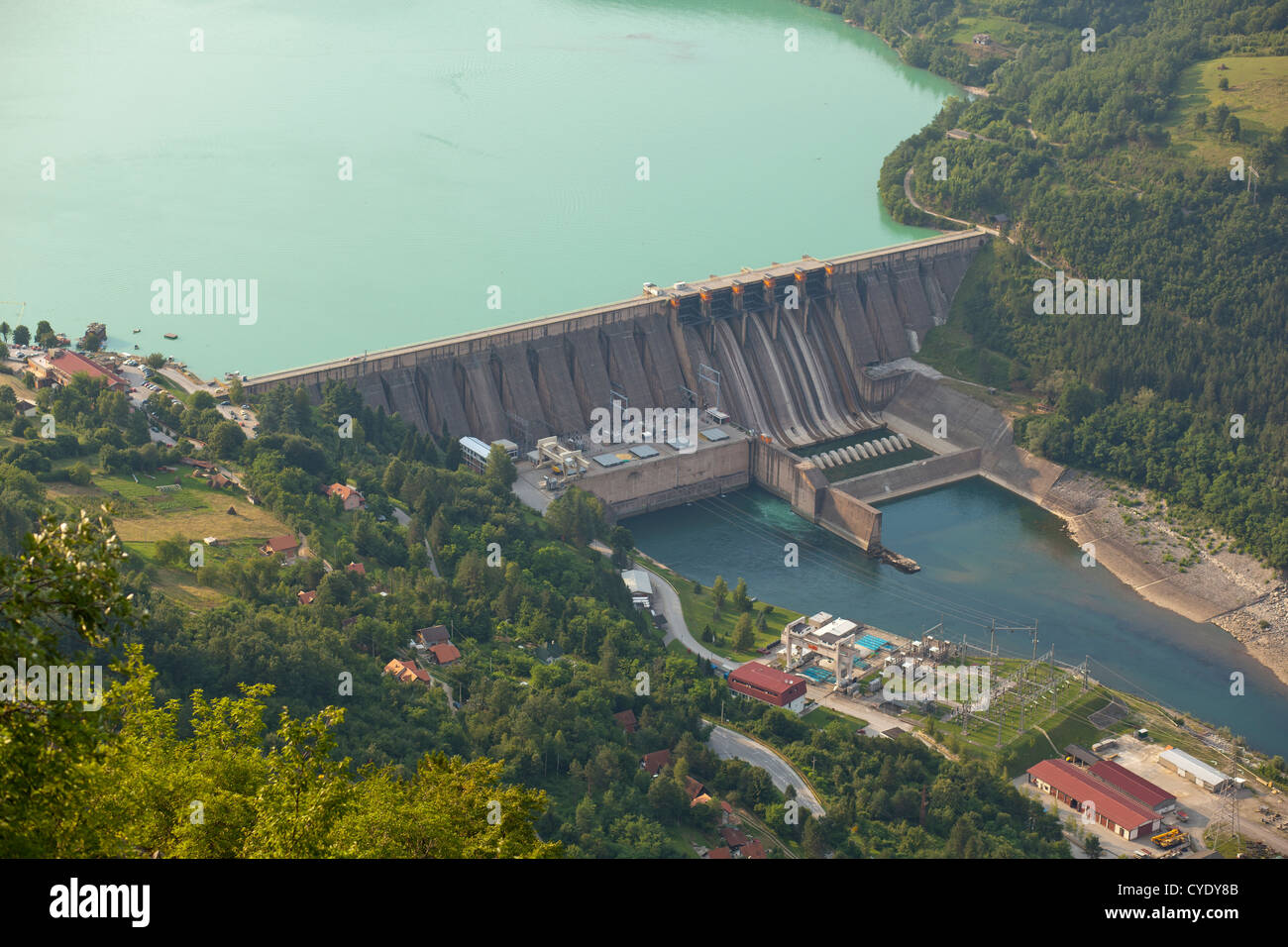 Hydroelectric Power Perucac Drina Dam Serbia Stock Photo - Alamy