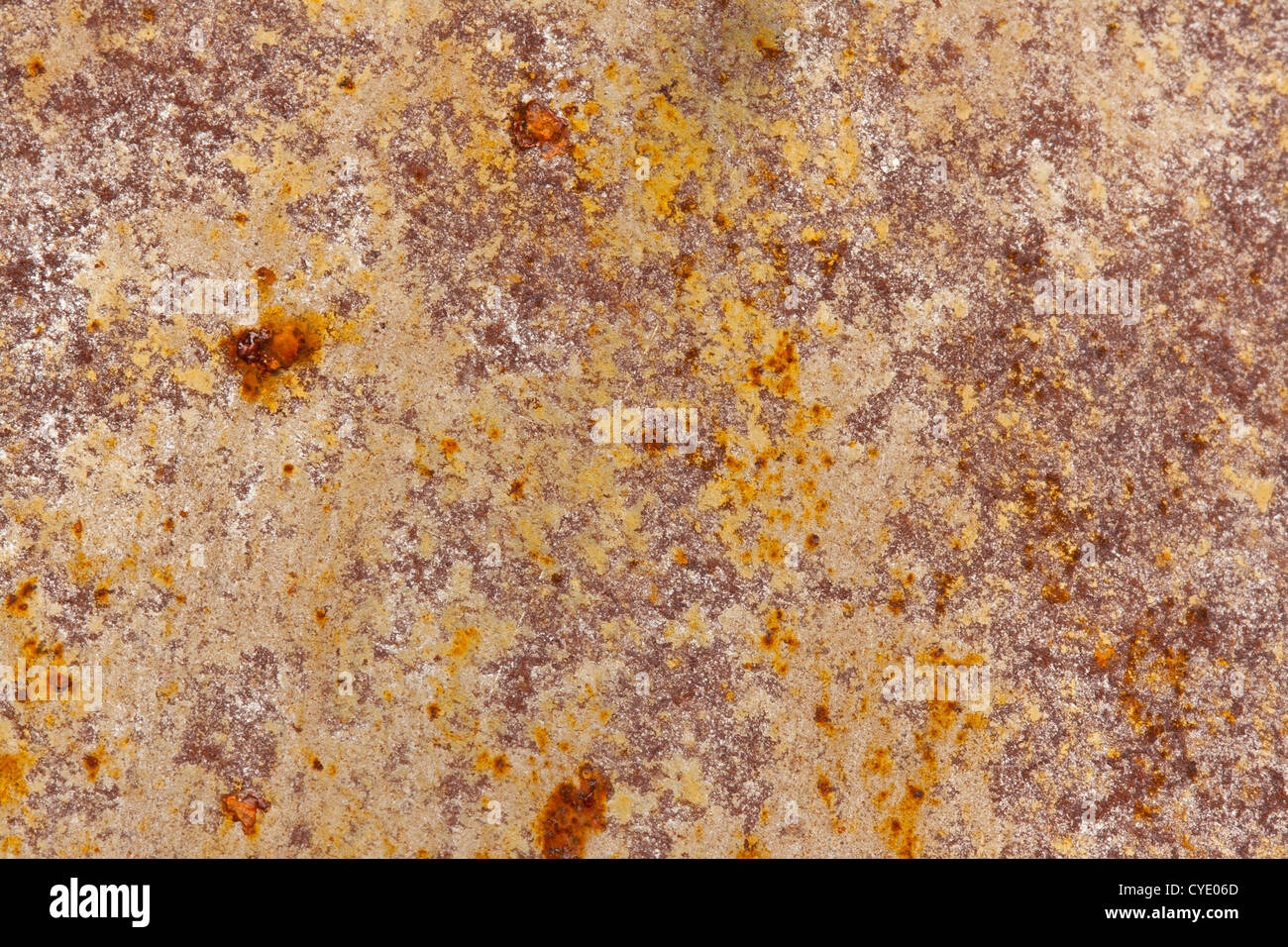 Close-up photograph of an old rusty piece of metal plaque Stock Photo ...