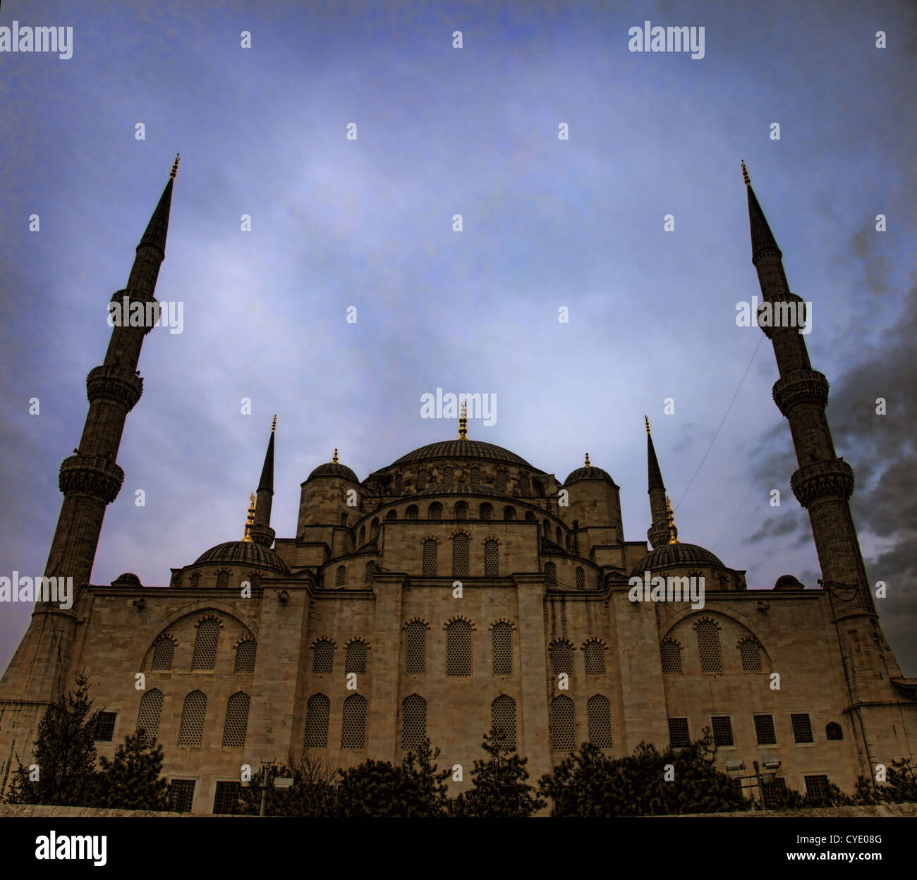 An image of the Blue Mosque in Istanbul at night time Stock Photo - Alamy