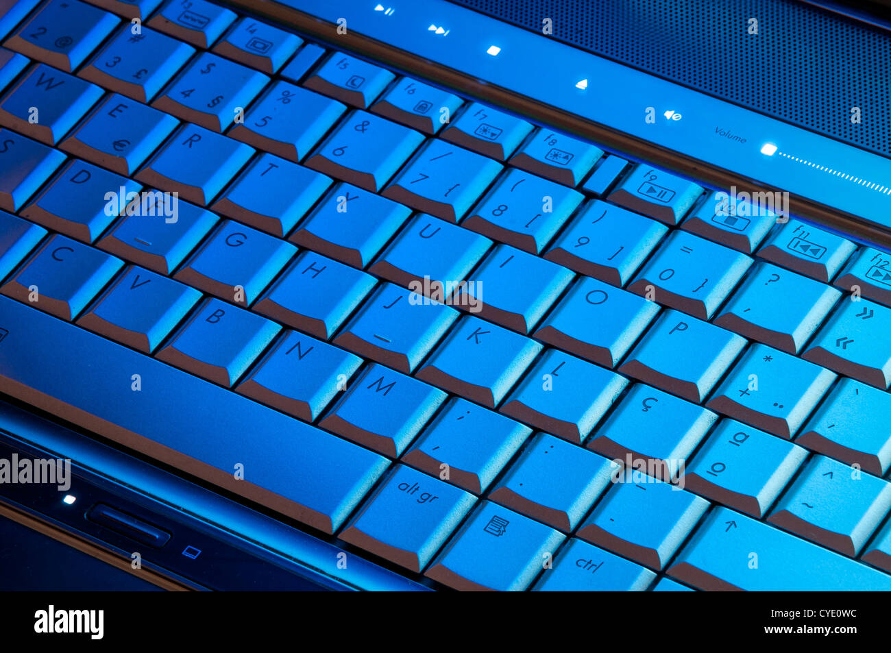 Computer keyboard in a beautiful light Stock Photo - Alamy