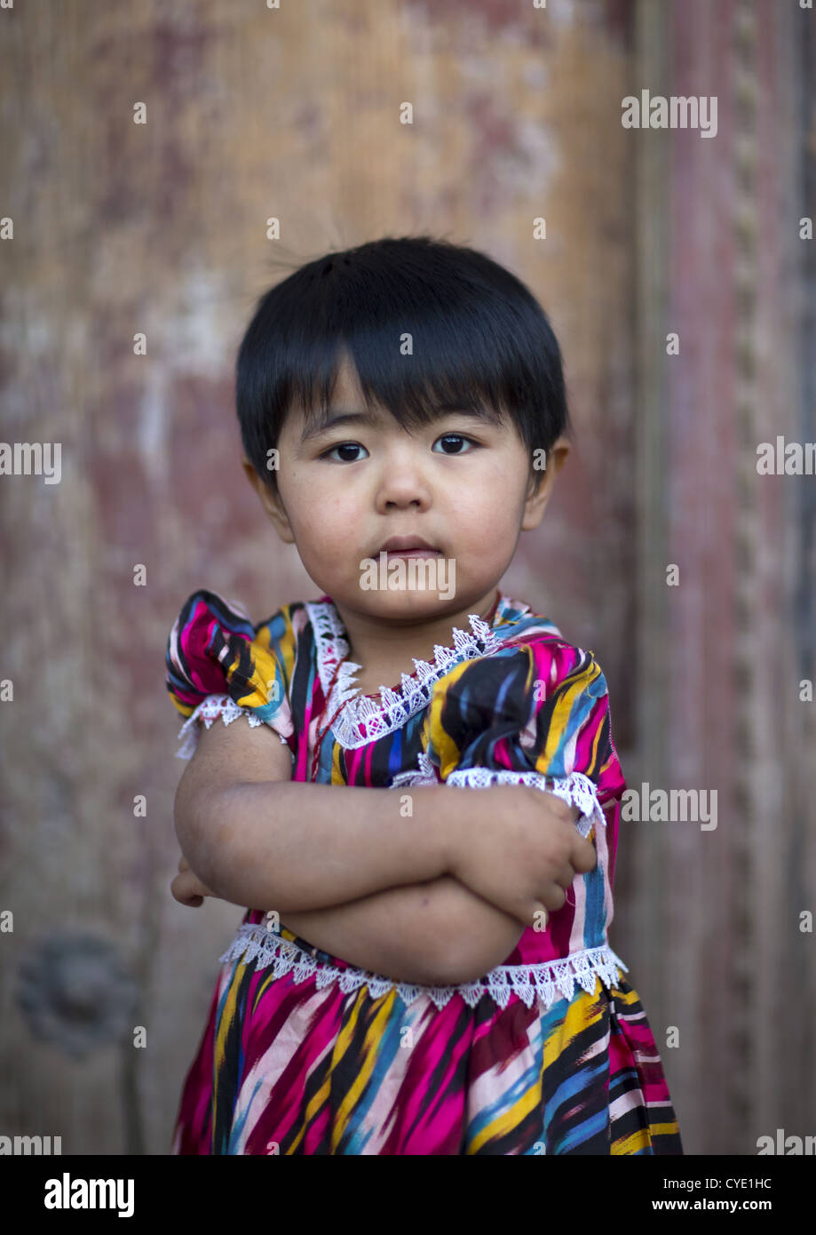 Young Uyghur Girl, Kashgar, Xinjiang Uyghur Autonomous Region, China ...
