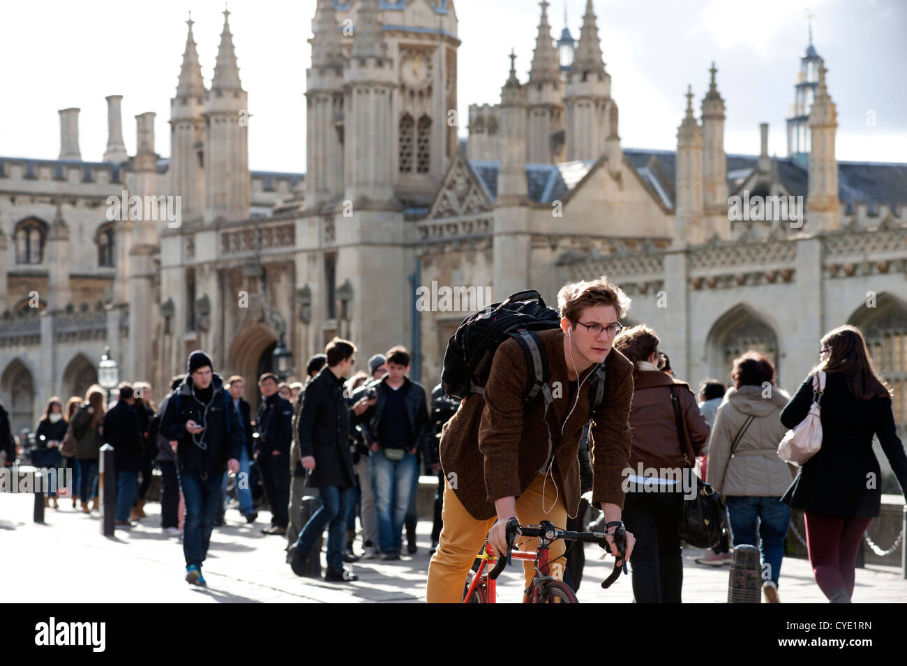 University Students in Cambridge, Cambridgeshire, England,UK. 3-11-2012 ...