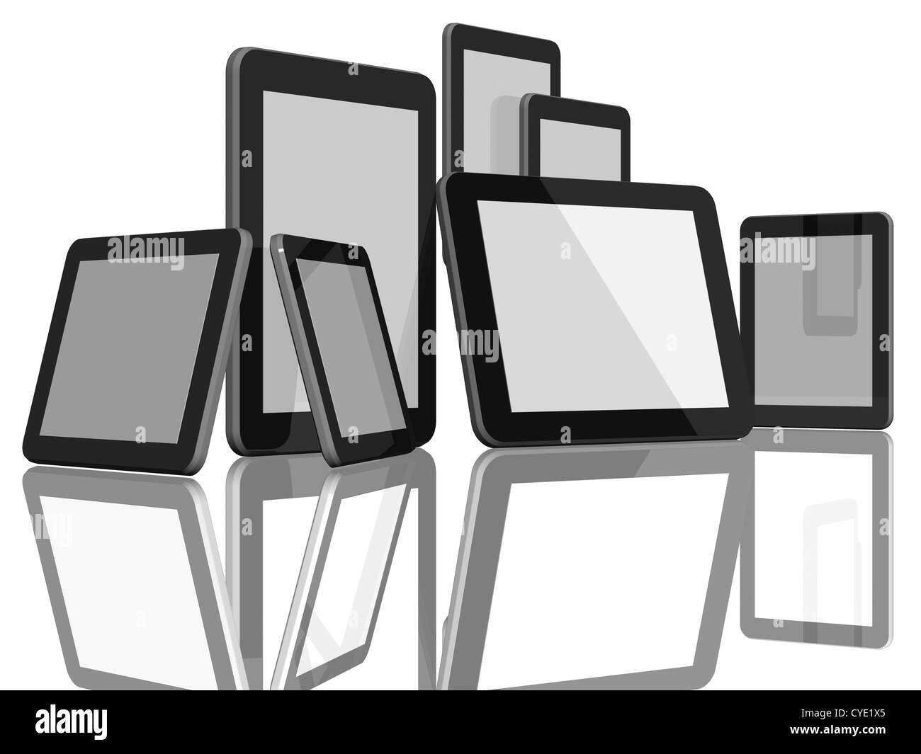 Group of Tablet Computers Stock Photo - Alamy
