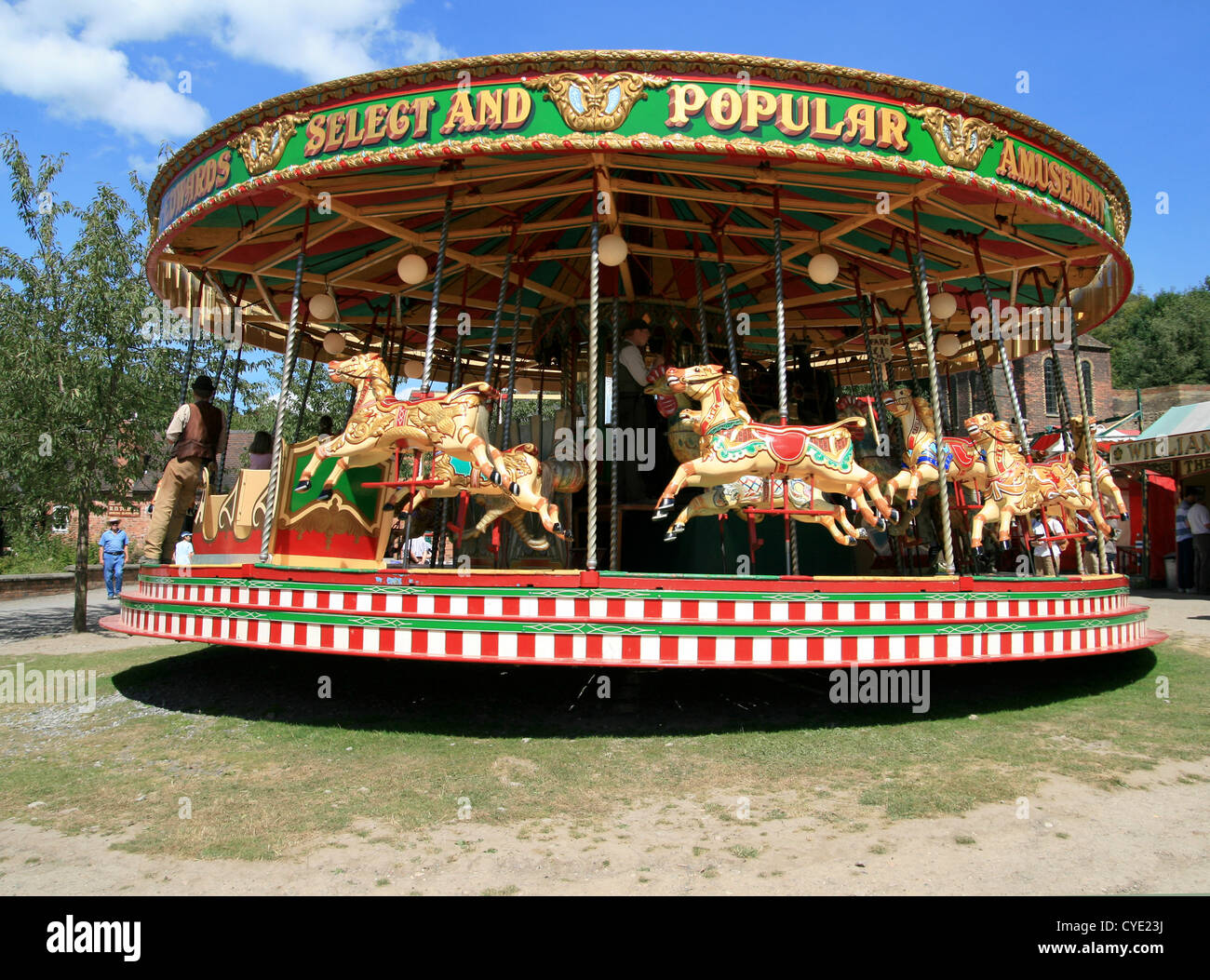 Merrygoround blists hill victorian town hi-res stock photography and ...