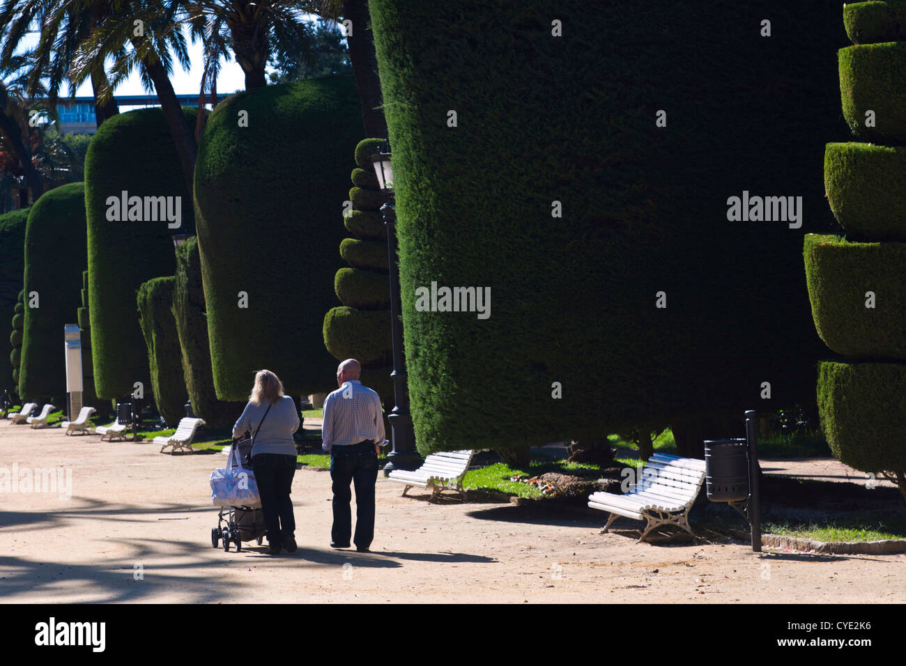 Spain, Andalucia Region, Cadiz Province, Cadiz, Parque Genoves park ...