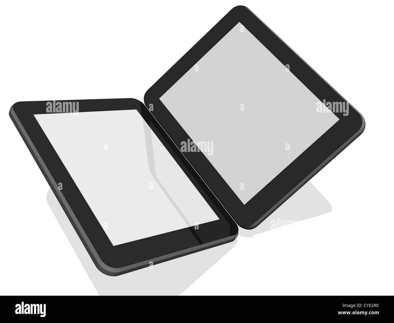 Group of Two Tablet Computers Stock Photo - Alamy