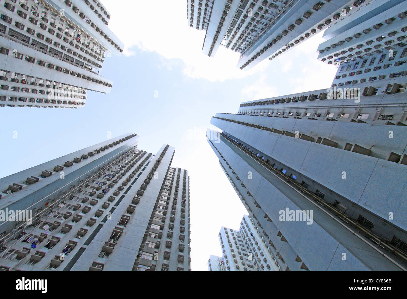 Packed Hong Kong public housing Stock Photo - Alamy