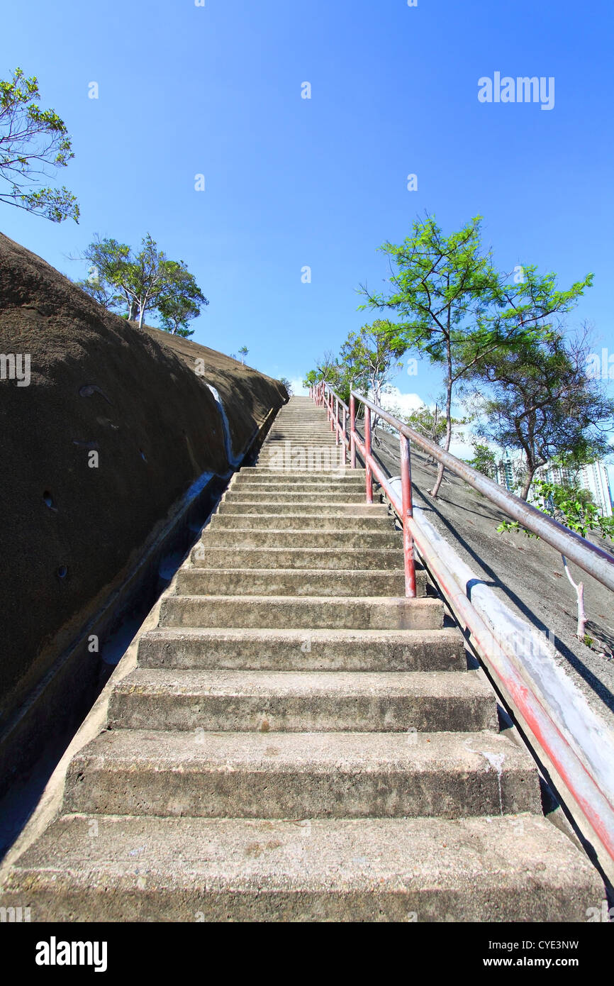 Hiking trail with many steps Stock Photo - Alamy