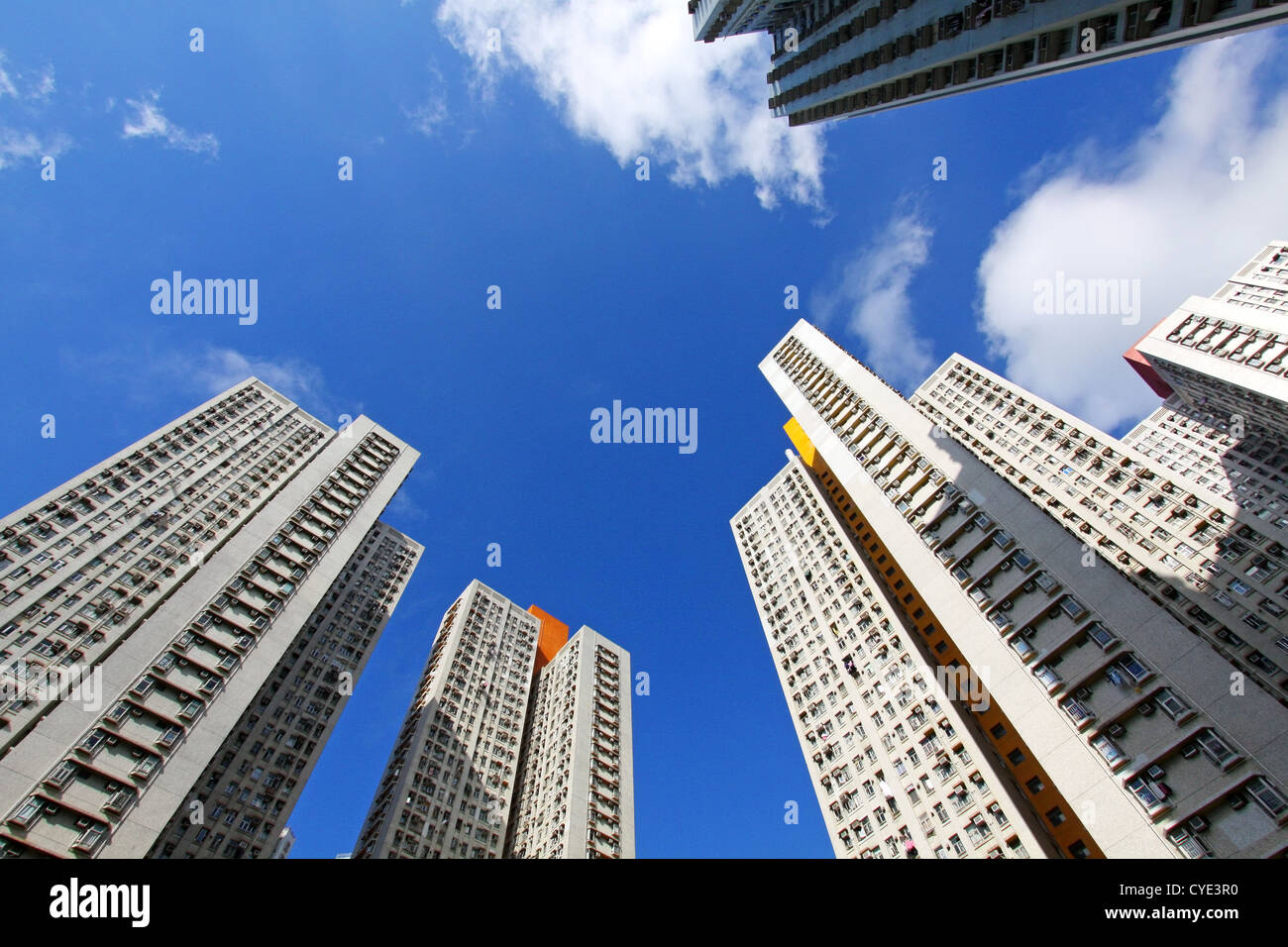 Crowded apartment building in Hong Kong Stock Photo - Alamy