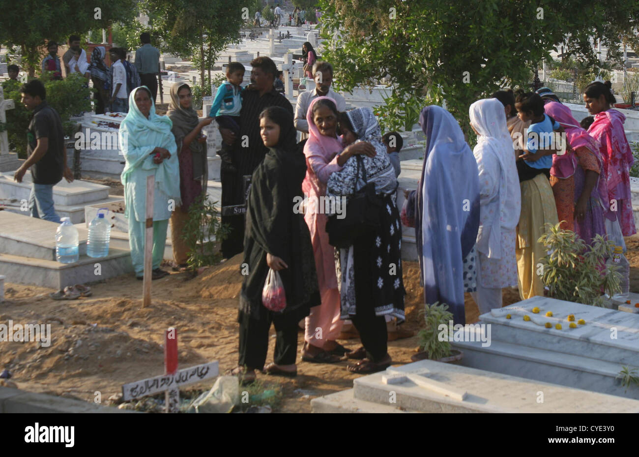 People belongs Christian Community embraces each other anguishing ...