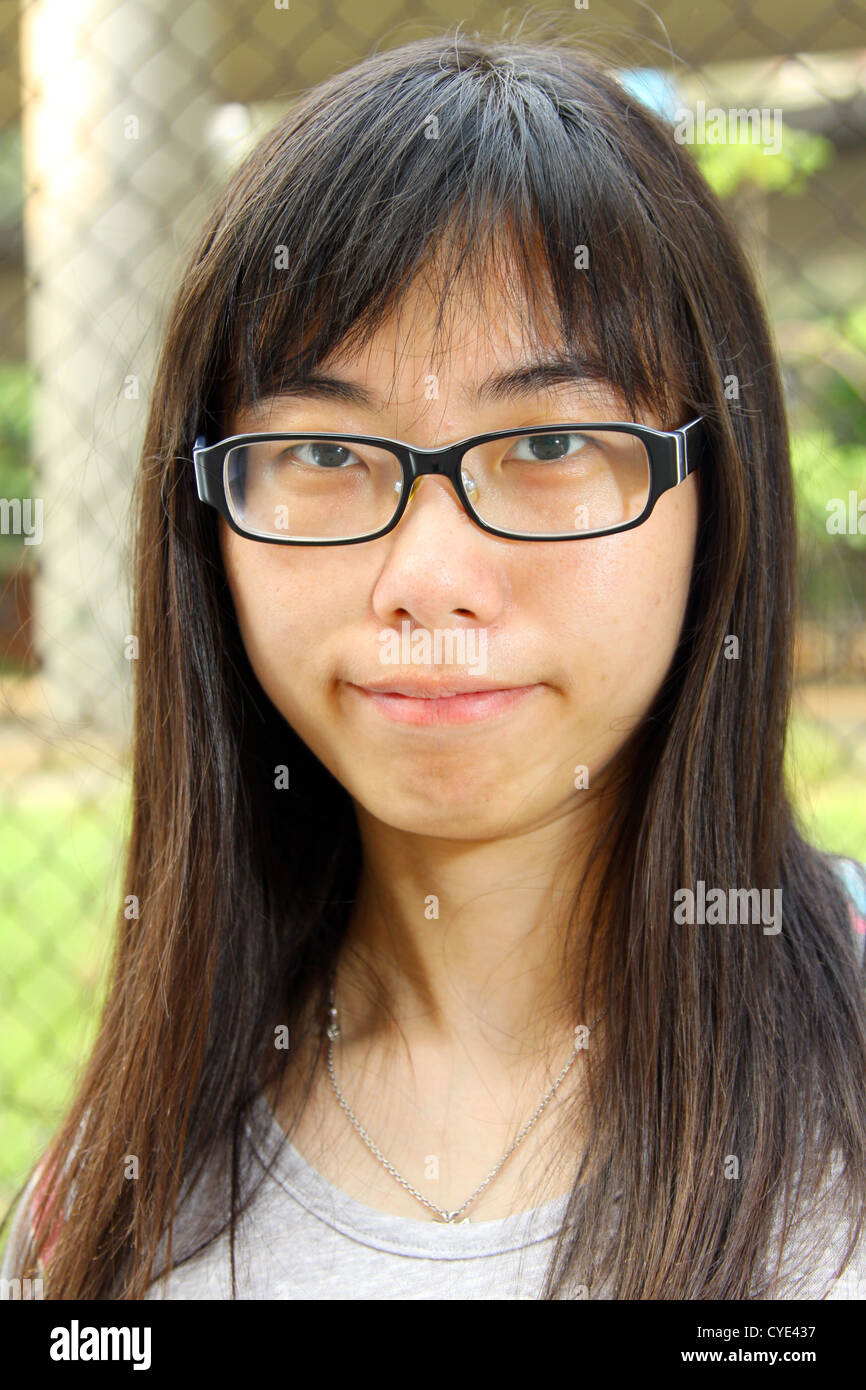 Happy asian girl Stock Photo - Alamy